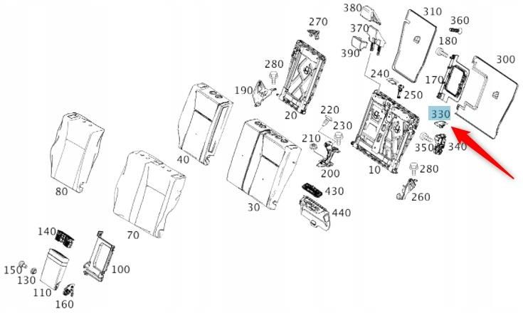 Mercedes Benz Oe Osłona Pokrywa Zamka Kanapy Tył Mercedes A Cla Gla ...