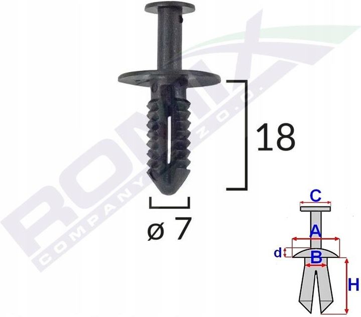 Romix Spinka Nadkoli Kołek Rozporowy Mercedes 10 Szt - Opinie i ceny na ...