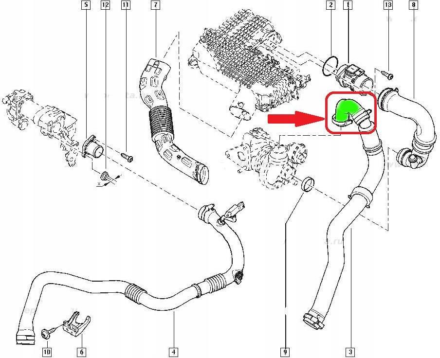 Turborury Rura Turbo Dacia Renault Logan 1.5 dCi 8200598006 - Opinie i ...