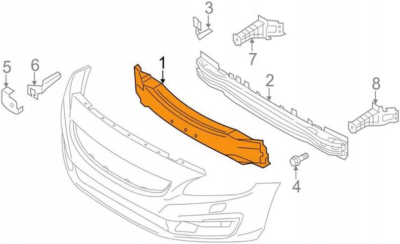 Zderzak do kupienia Polcar Absorber Zderzaka Volvo S60/V60 10 31323835 ...
