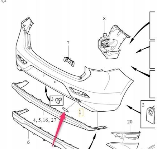 Zderzak do kupienia Volvo Oe 39814200 Zaślepka Ucha Haka Holowniczego ...