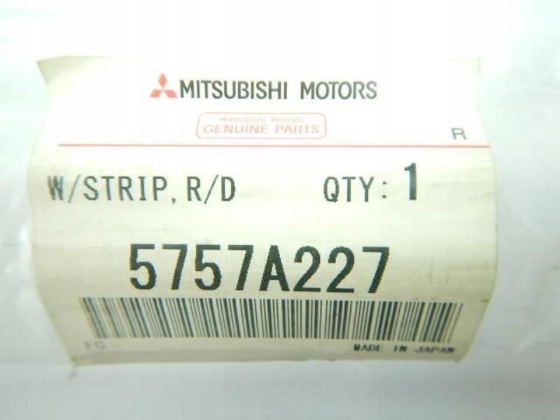 Listwa boczna Mitsubishi Oe Listwa Zgarniająca Drzwi Tył Outlander ...