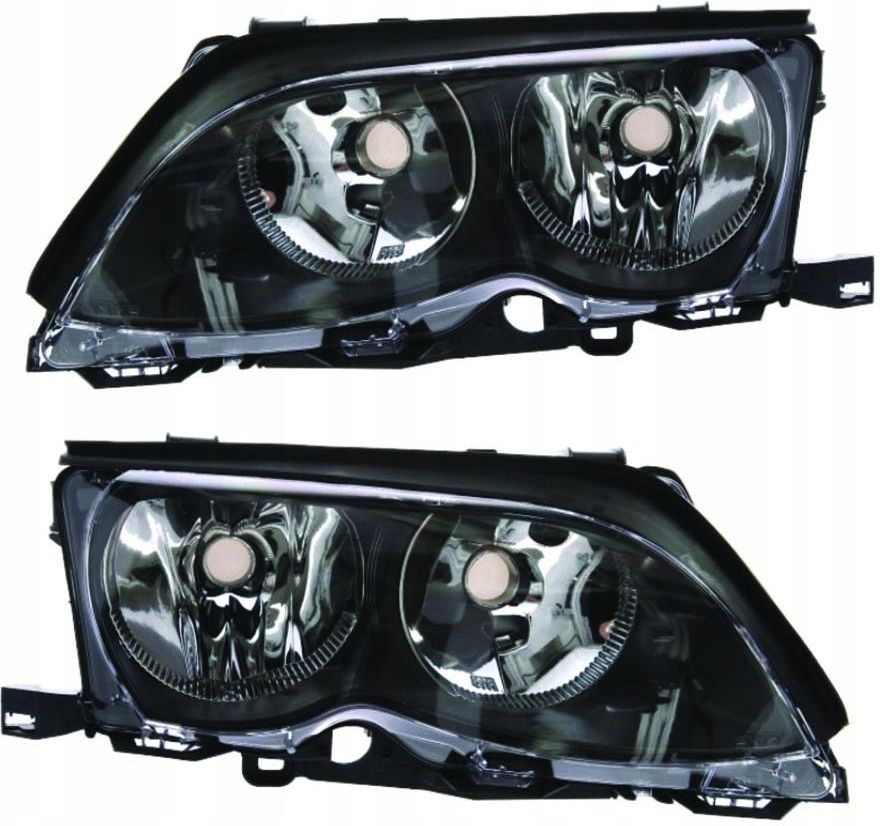 Lampa przednia Eagle Eyes Reflektor Czarny Bmw 3 E46 Lift 0105 Komplet - Opinie i ceny na Ceneo.pl