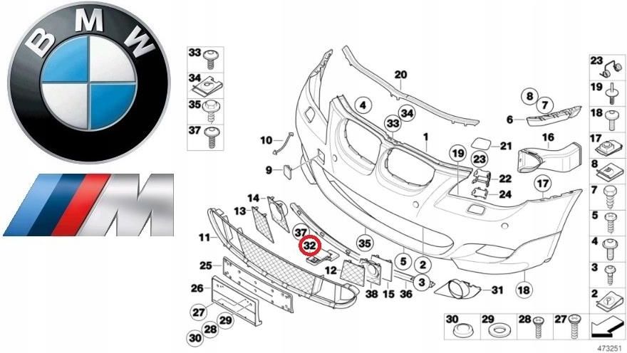 Bmw Oe Nowy Adapter Zderzaka Przód M E60 Z Aso - Opinie i ceny na Ceneo.pl