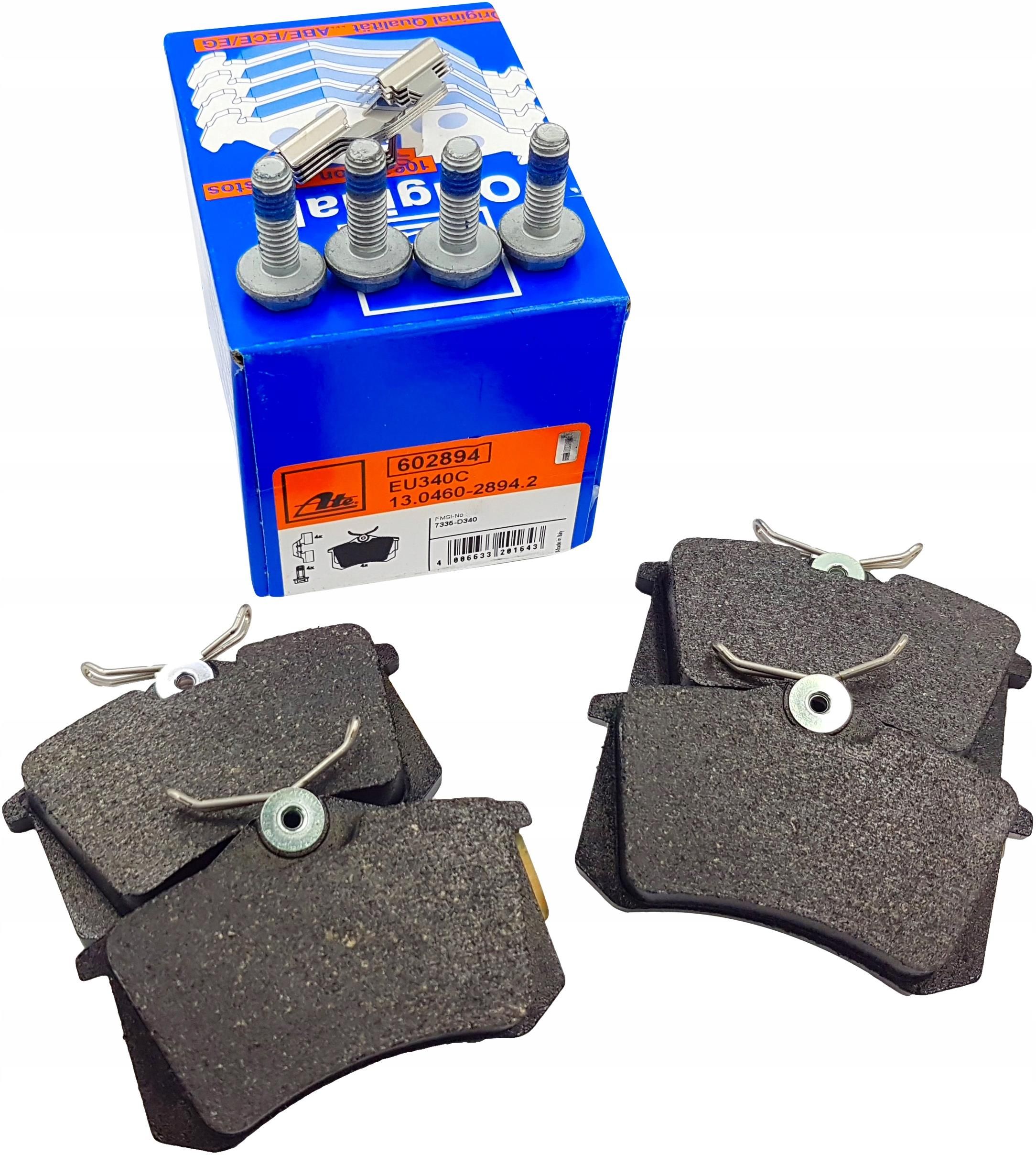 Klocki hamulcowe Ate Tarcze Plus Klocki Łożyska Tył Tylne Audi A4 B5 - Opinie i ceny na Ceneo.pl