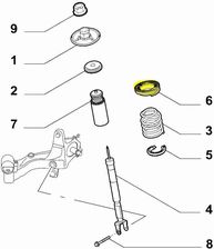 Sprężyna zawieszenia Alfa Romeo Oe Nakładka Tylnej Sprężyny Giulietta ...
