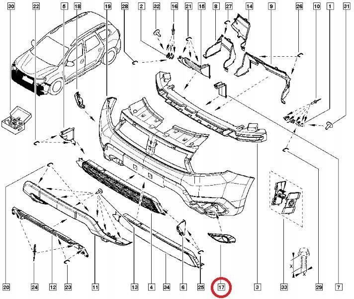 Dacia Oe Ramka Halogenu Lewego Duster Ii - Opinie i ceny na Ceneo.pl