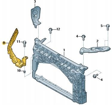 Lampa przednia Seat Oe Ślizg Mocowanie Lampy Leon Od 2013 5F0807571C ...