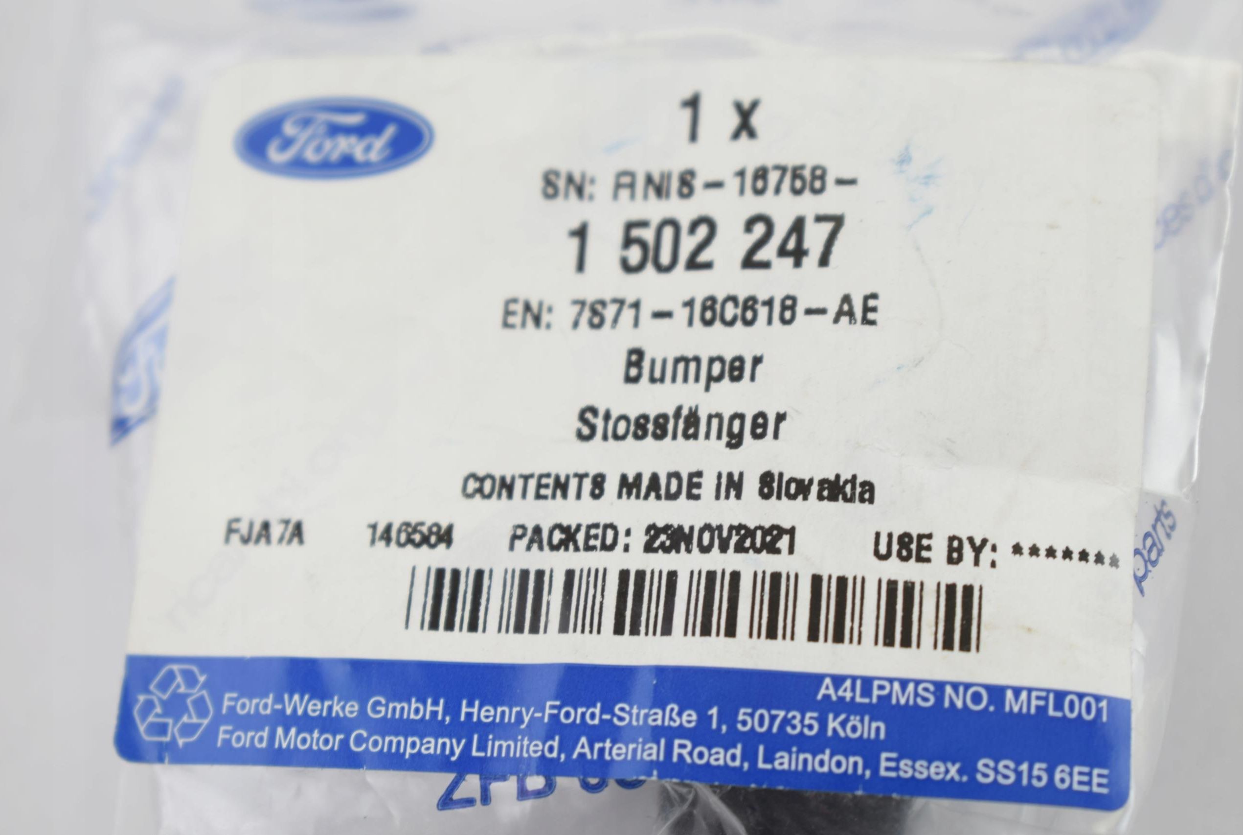 Listwa boczna Ford Oe 1502247 Odbój maski Mondeo Mk4 / Kuga Mk1 ...