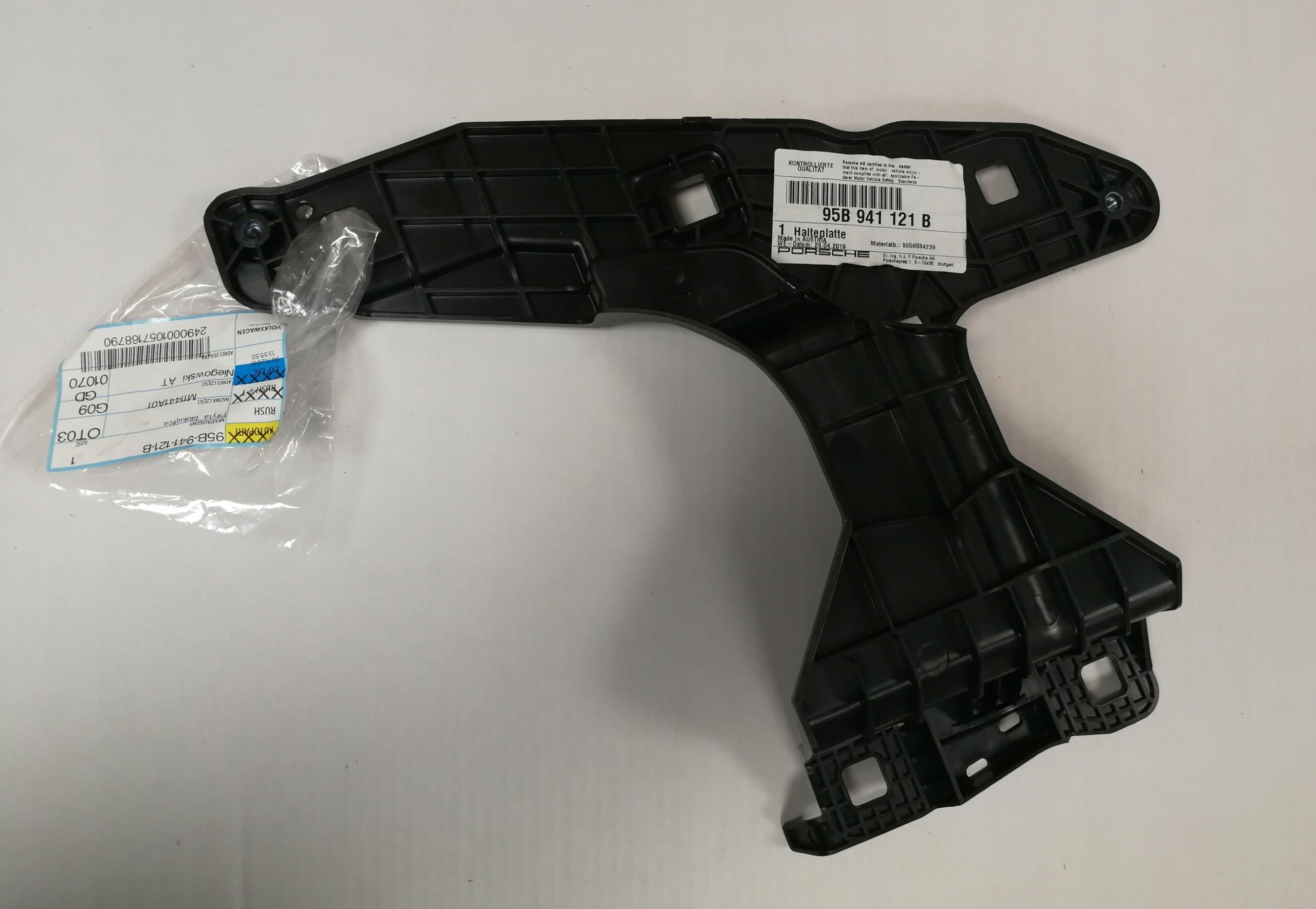 Lampa przednia Porsche Oe Ślizg Prawy Podstawa Lamp Macan 95B941122B ...