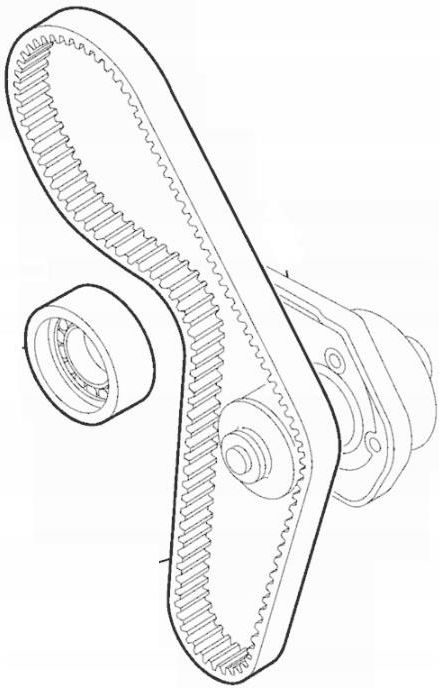 Mechanizm rozrządu Fiat Oe Zestaw Rozrządu Plus Pompa Fiat 1.4 Oe ...