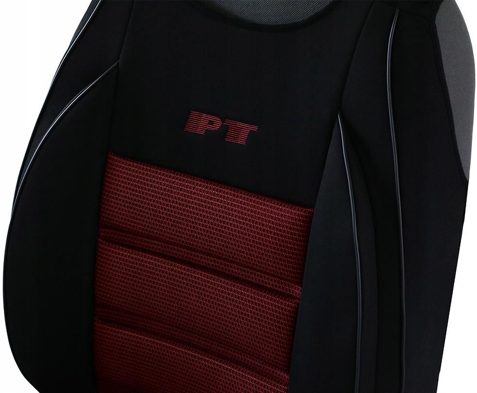 Pokrowiec samochodowy Pok Ter Maty Pro Komplet przód czerwone Fiat ...