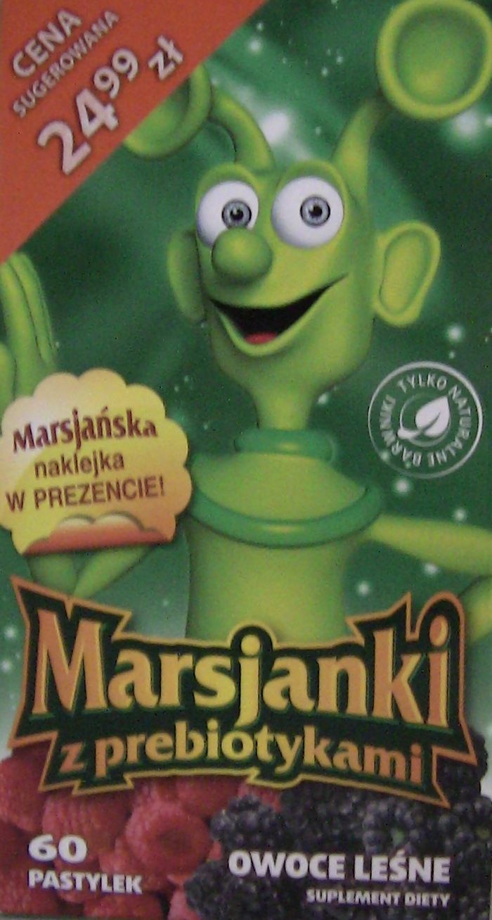 Marsjanki z prebiotykiem smak owoce leśne 60 tabletek - Opinie i ceny ...
