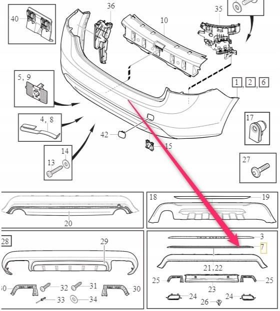 Listwa na zderzak Volvo Oe Listwa Chromowa Zderzaka Tylnego - Opinie i ...