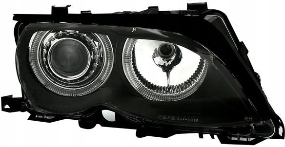 Lampa przednia Depo Lampy Bmw E46 0105R Sedan Touring Ringi Blk - Opinie i ceny na Ceneo.pl