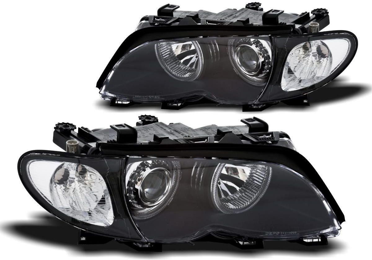 Lampa przednia Depo Lampy Bmw E46 0105R Sedan Touring Ringi Blk - Opinie i ceny na Ceneo.pl