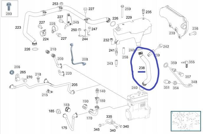MercedesBenz Oe Przewód Sprężarki Powietrza Actros Mp4 4711303257 ...