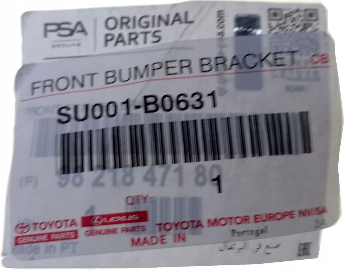 Toyota Oe Su001B0631 9821847180 Uchwyt Przedniego Zderzaka - Opinie i ...