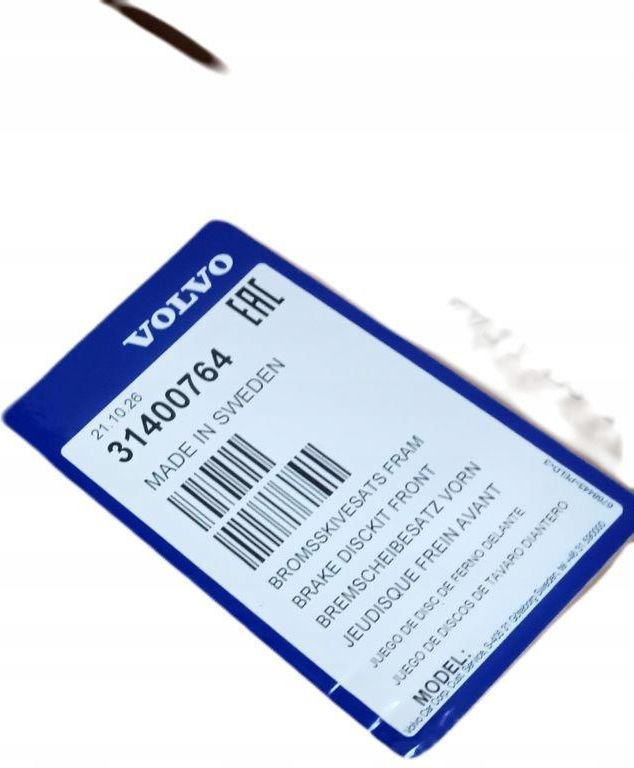 Volvo Oe 31400764 Tarcza Hamulcowa Oryginał - opinie i ceny na Ceneo.pl