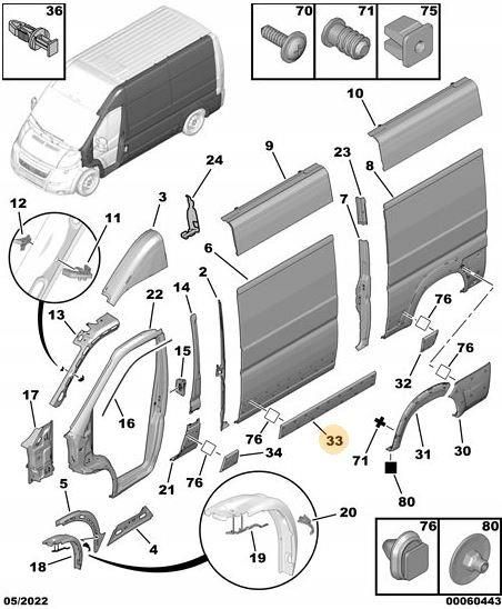 Listwa boczna Peugeot Oe Listwa Boku - Opinie i ceny na Ceneo.pl
