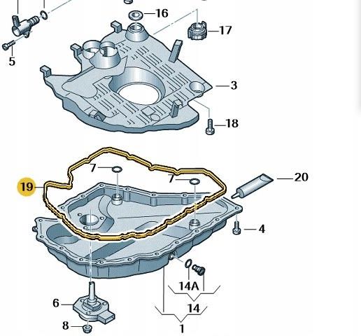 Volkswagen Oe Uszczelka Miski Oleju 06K103649J Oryginalna - Opinie i ...