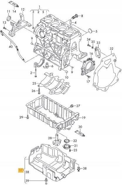 Volkswagen Oe Wygłuszenie Miski Olejowej 03L103660C Oryginał - Opinie i ...