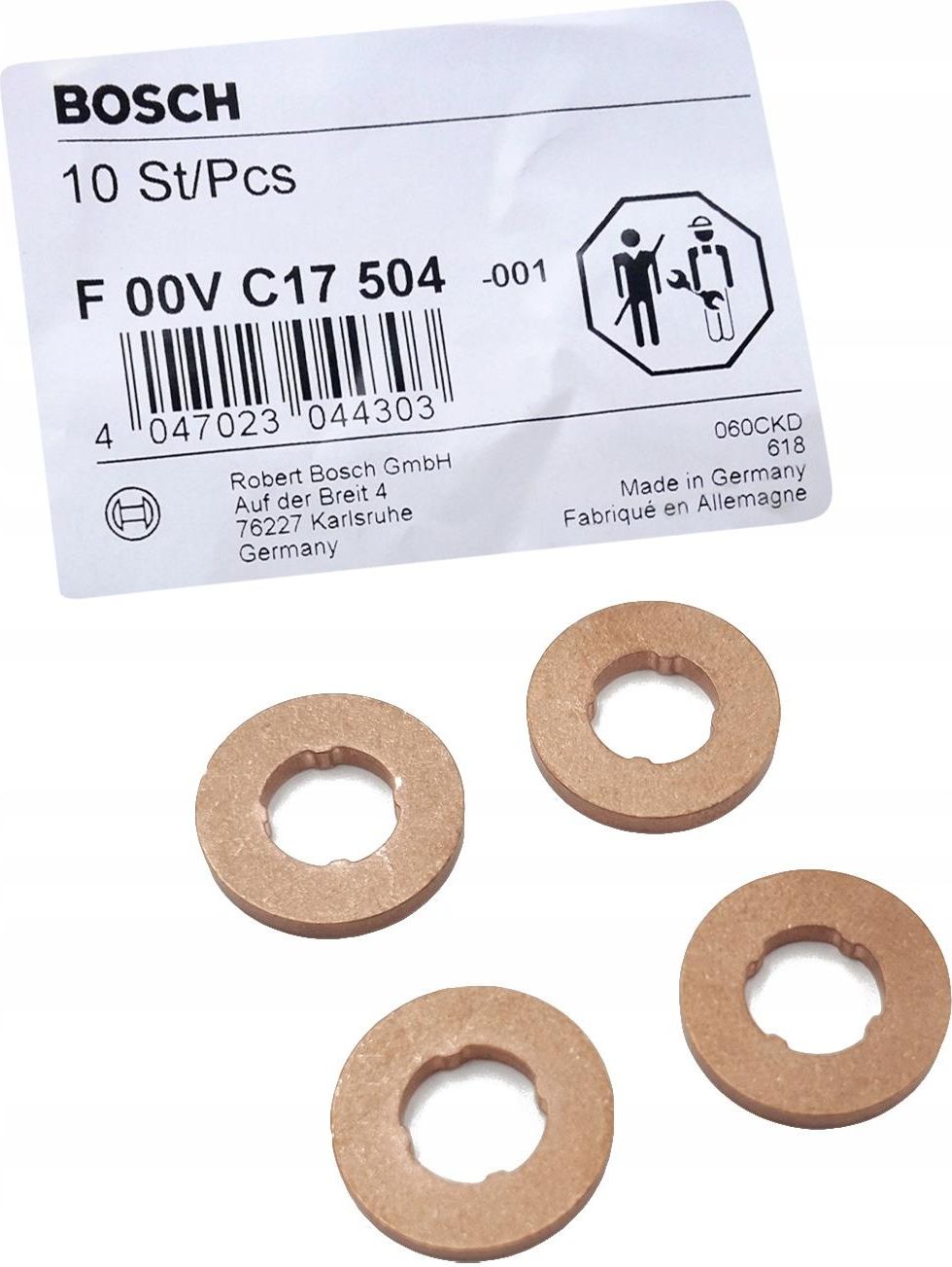 Bosch F00VC17504 Podkładka Termiczna Wtrysku x4 - Opinie i ceny na Ceneo.pl