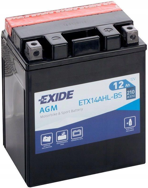 Exide Akumulator Owy Ytx14Ahl Bs 12Ah 210A - opinie i ceny na Ceneo.pl