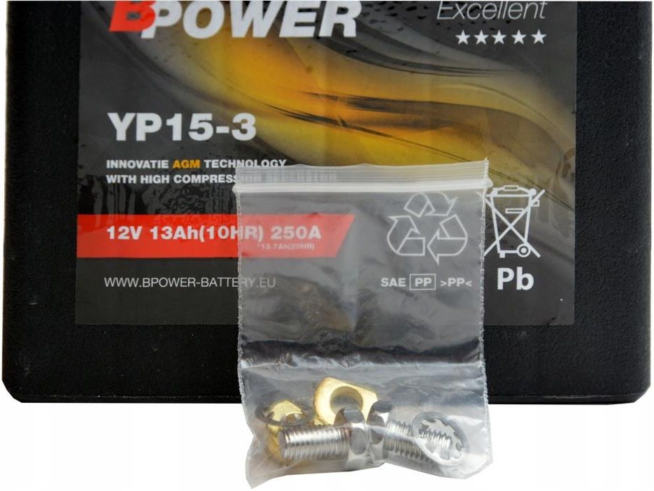 Bpower Excellent Agm Yp15 3 12V 13Ah 250A - opinie i ceny na Ceneo.pl