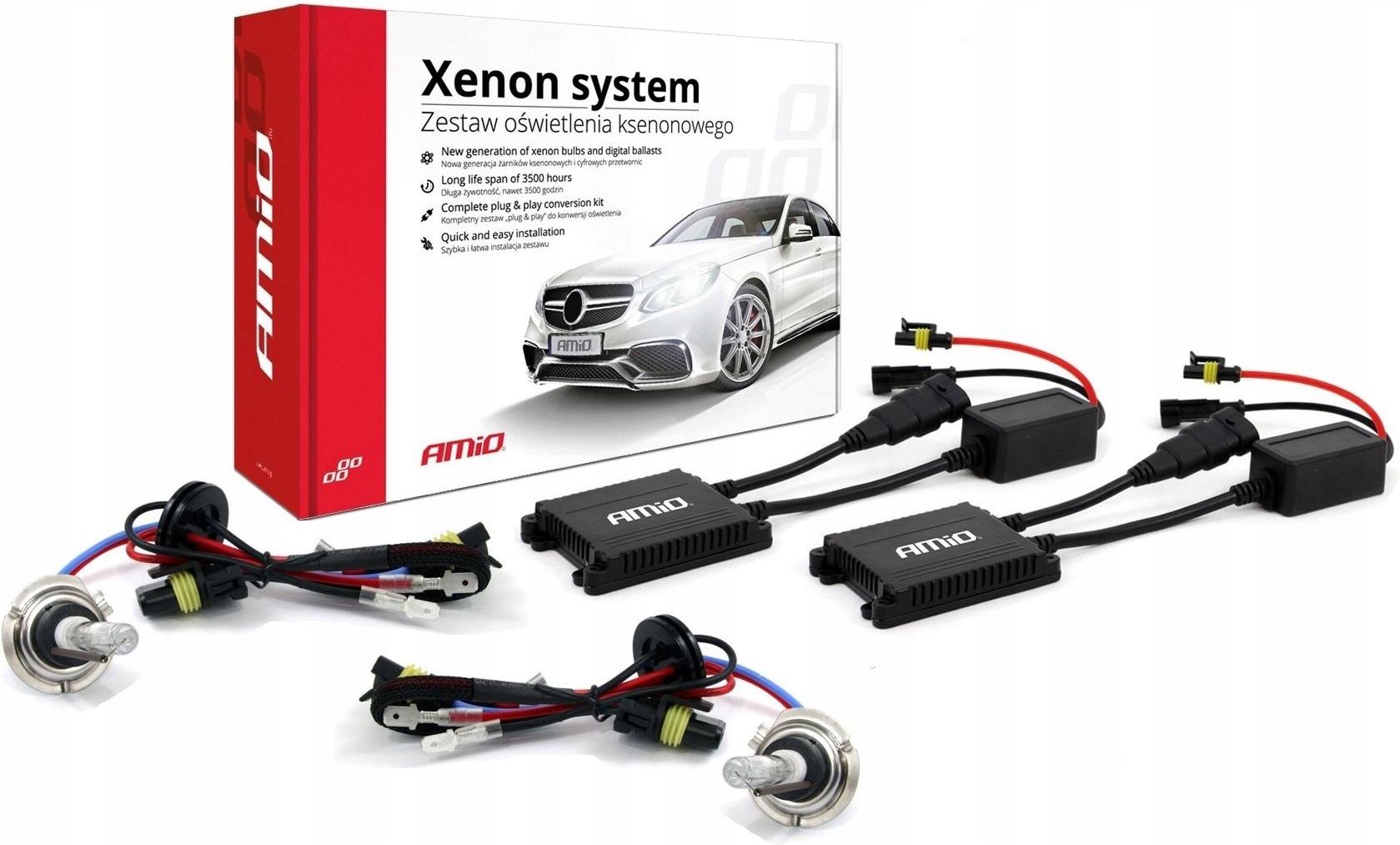 Przetwornica oświetlenia Amio Zestaw Hid Xenon H7 Metal Slim Cyfrowe Ksenony - Opinie i ceny na ...