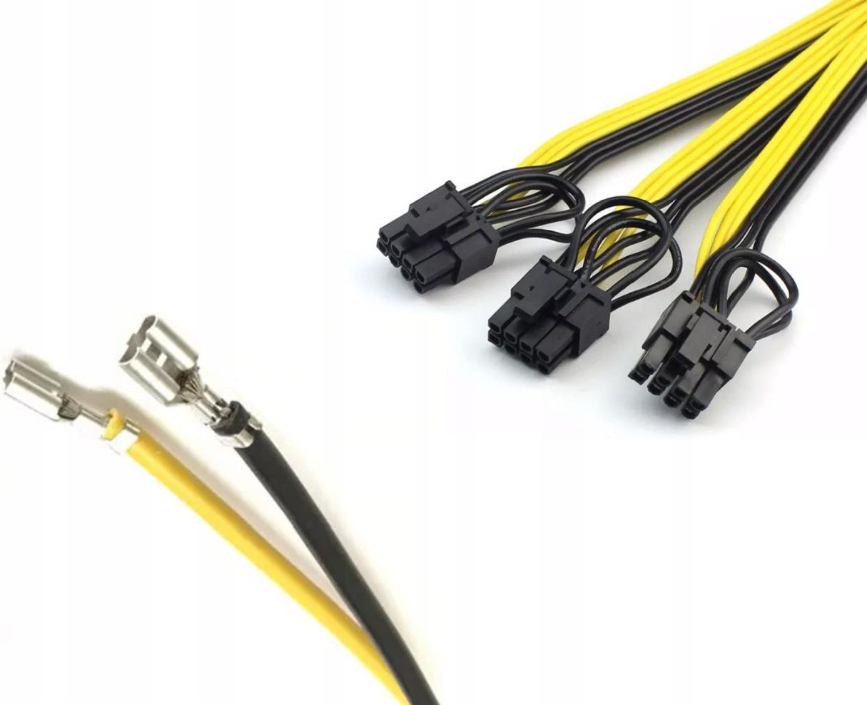 Kabel Pci-E 62Cm 3X 6+2Pin Męski Do Złącza 6.3Mm - Opinie i ceny na ...