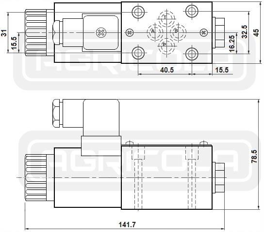 Hydrolider Zawór Elektryczny Rozdzielacz Cetop 3 Ng06 230V Lb - Opinie ...