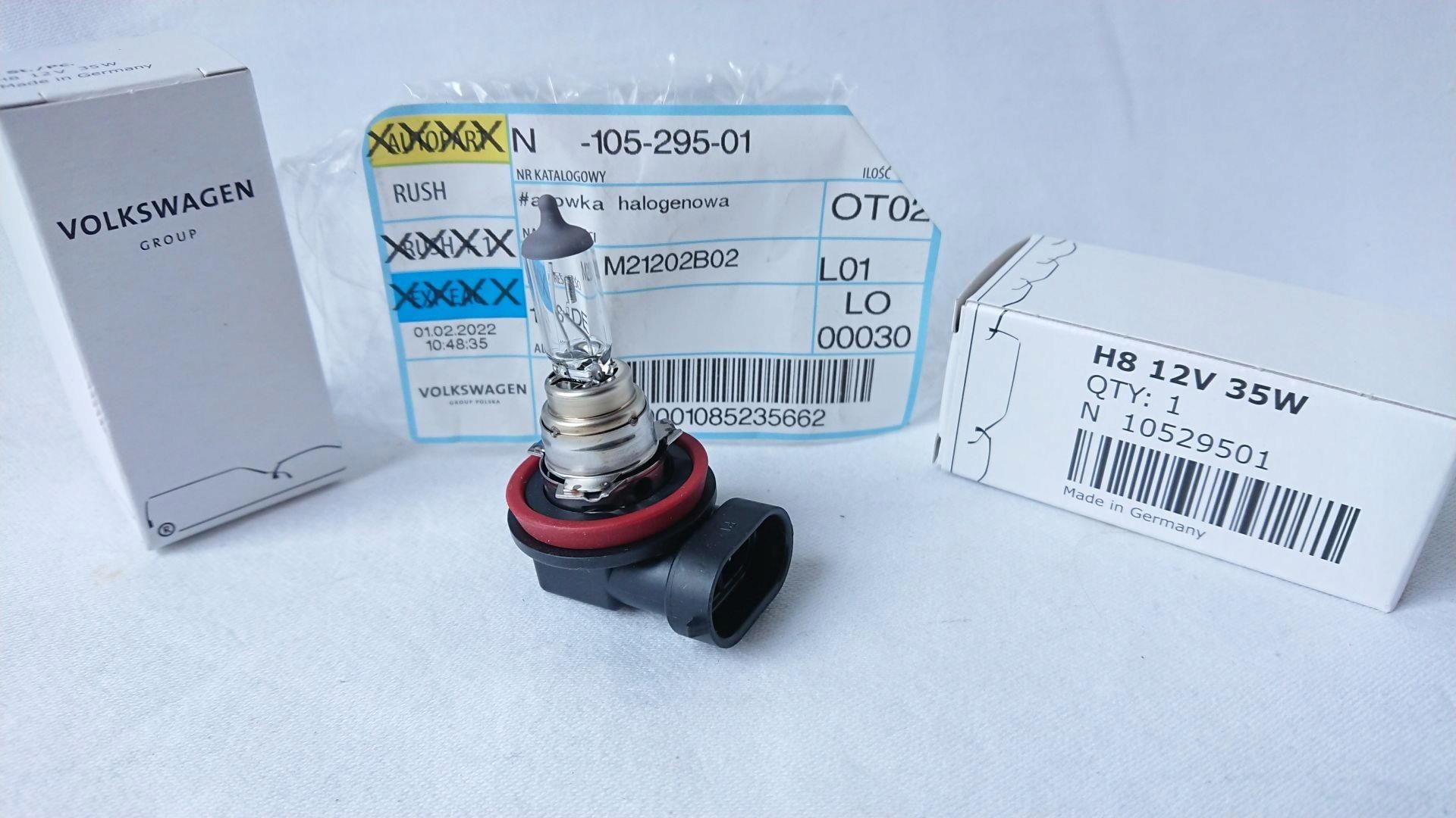 Skoda Oe Żarówka Halogenowa Vw Oe N10529501 H8 12V 35W - Opinie i ceny ...