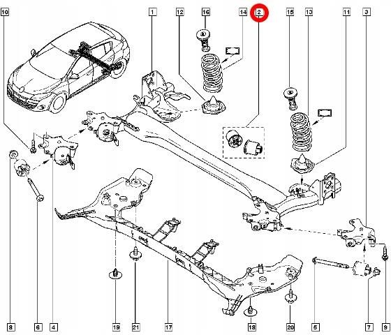 Renault Oe Tuleje Belki Tył Megane Iii Oryg Kpl - Opinie i ceny na Ceneo.pl