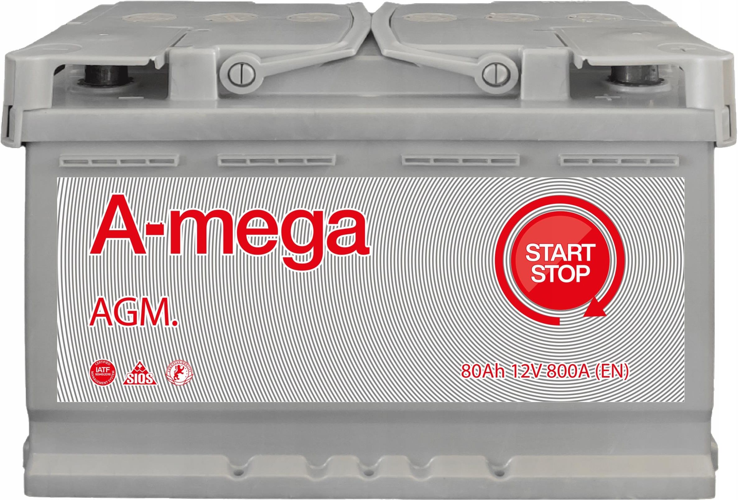 Megatex Akumulator Amega Agm 12V 80Ah 800A Start Stop - Opinie i ceny ...