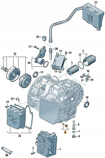 Volkswagen Oe Korek Plus Uszczelka Mechatroniki N90965401 Oryginał ...
