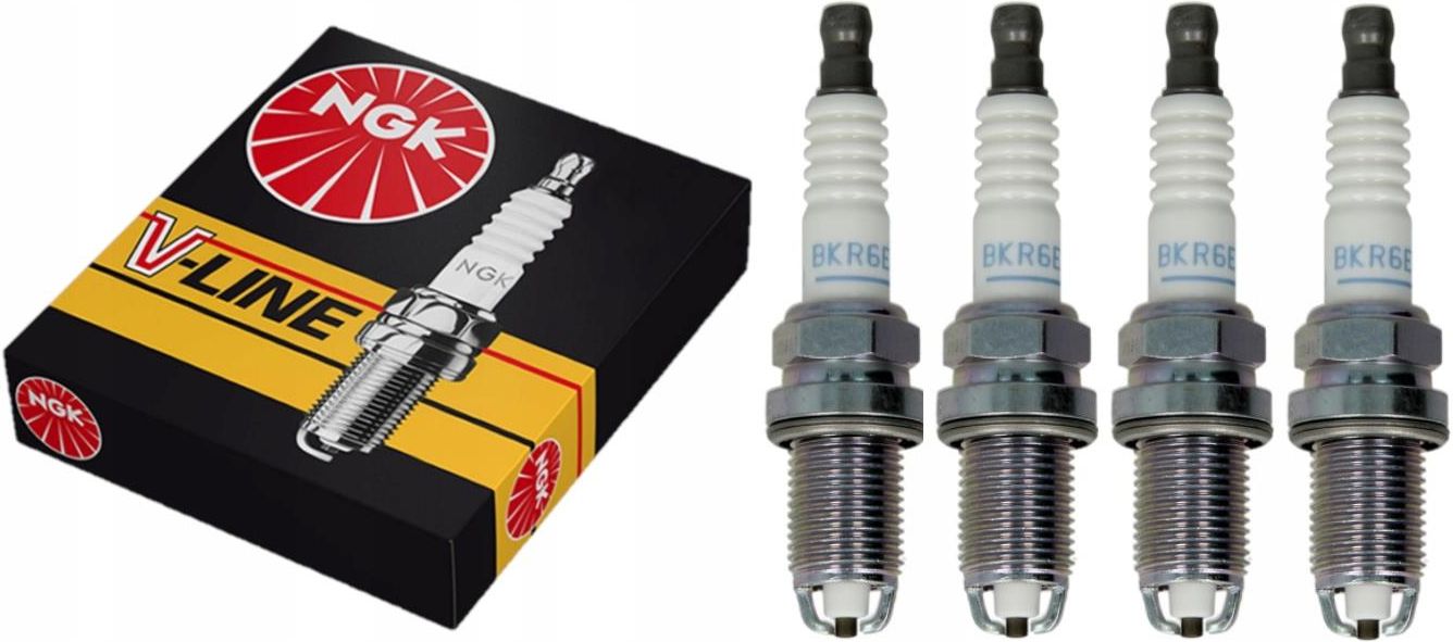 Świeca samochodowa Ngk V Line Nr20 Bkr6Ek 4388 4 Sztuki - Opinie i ceny ...