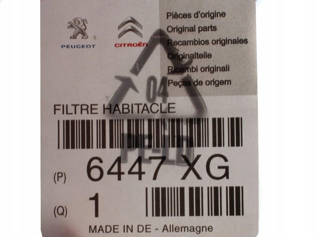 Filtr kabinowy Citroen Oe Filtr Kabi Berlingo Jumpy Iii Iv C4 Picasso ...