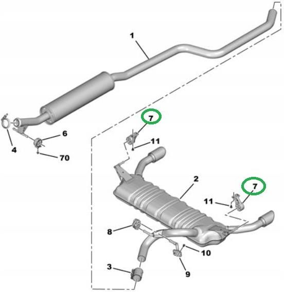 Peugeot Oe Wieszak Tłumika Końcowego 308 508 Oryginał - Opinie i ceny ...