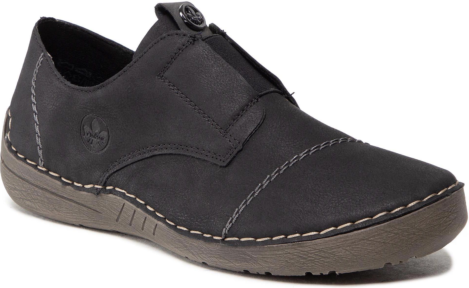 Półbuty RIEKER - 52579-00 Schwarz - Ceny i opinie - Ceneo.pl