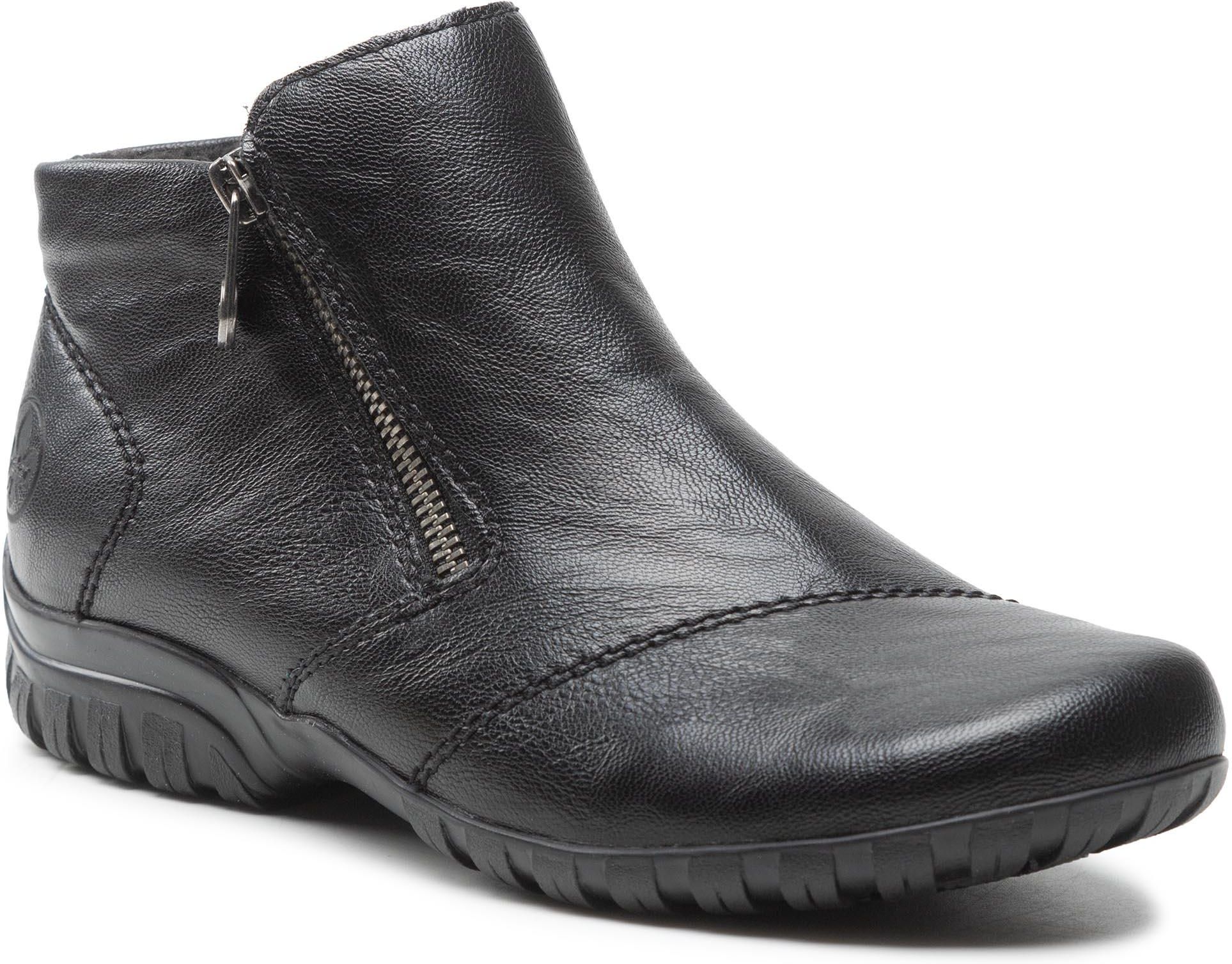 Botki RIEKER - L4663-01 Schwarz - Ceny i opinie - Ceneo.pl