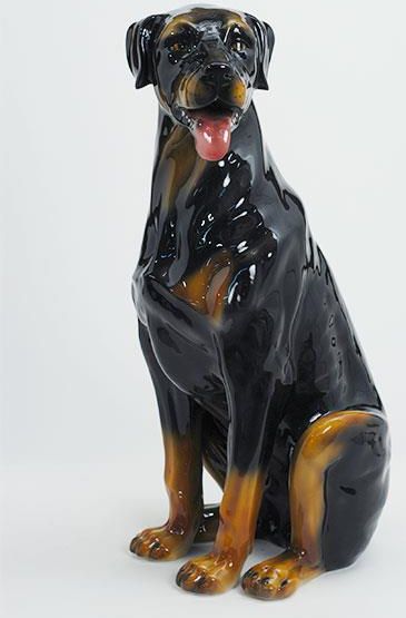 Ceramiche Boxer Ceramiczna Figura Rottweilera 19013 - Opinie i ...