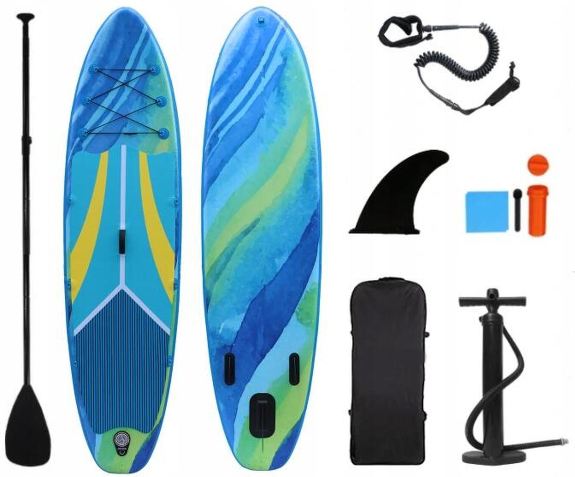 Whatsup Deska Sup Paddle Pompowana Sup088 320X81X15 Zestaw Niebieski ...
