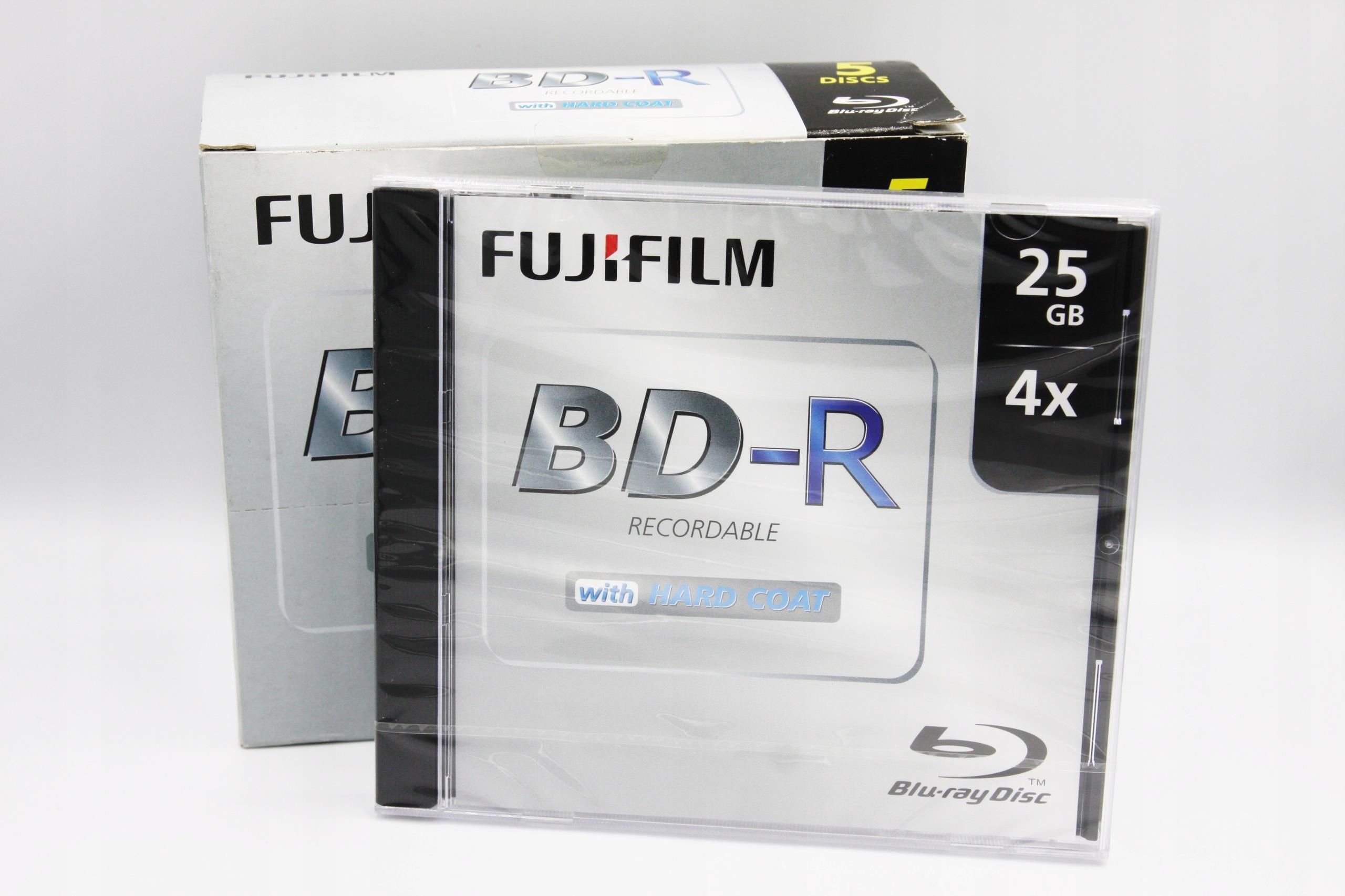 Nośnik danych Płyta Blu-Ray Fujifilm Bd-r 25GB 4x 5szt Hard Coat - Opinie i ceny na Ceneo.pl
