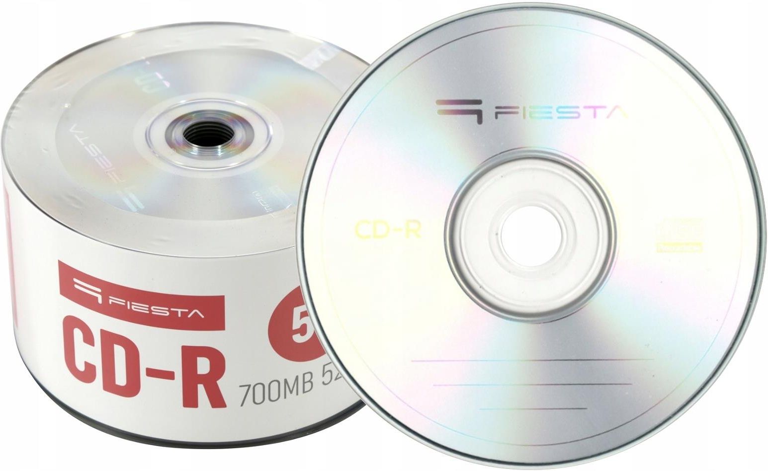 Nośnik danych Płyty Cd-r 700MB 52x 100szt Fiesta Omega - Opinie i ceny ...