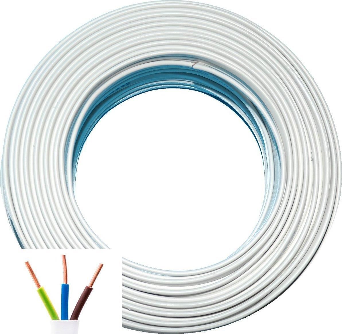 Hilark Przewód H03Vv-F Omy 3x1,5mm Biały Okrągły - Opinie i ceny na Ceneo.pl