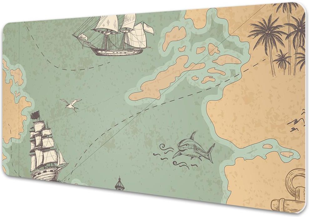 Dywanomat.Pl Duża Podkładka Na Biurko Mapa Skarbów 100X50cm ...