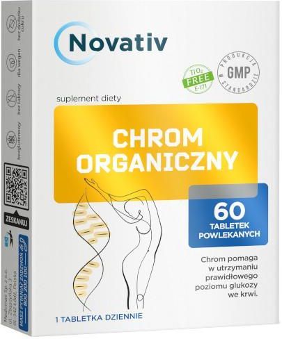 Novativ Chrom Organiczny 60 tabletek - Opinie i ceny na Ceneo.pl