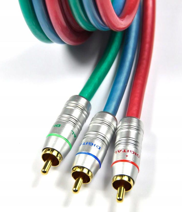 Kabel Rgb component 3 x Rca Hq Digital Chrome 2,5m - Opinie i ceny na ...