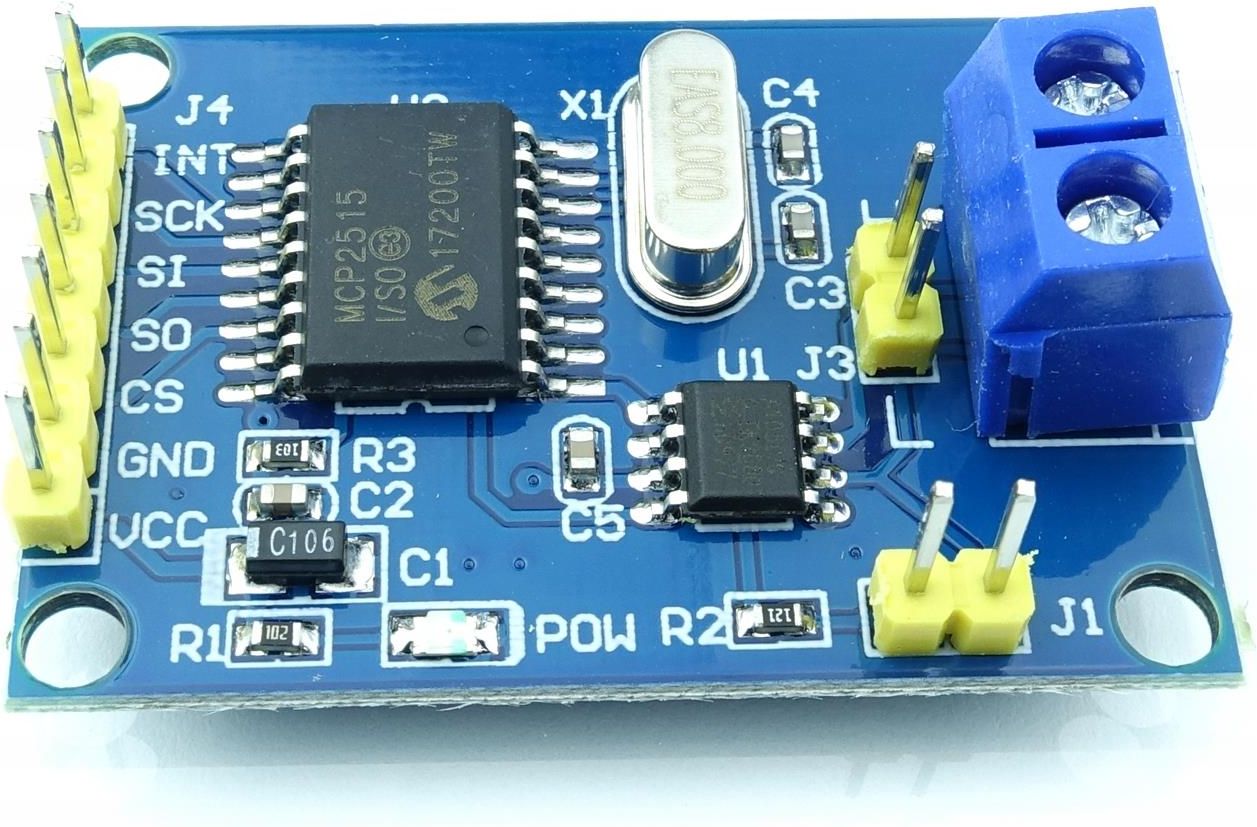 Mikrokontroler ELEKTROWEB MODUŁ CAN-BUS MCP2515 TJA1050 SPI RA044 ...